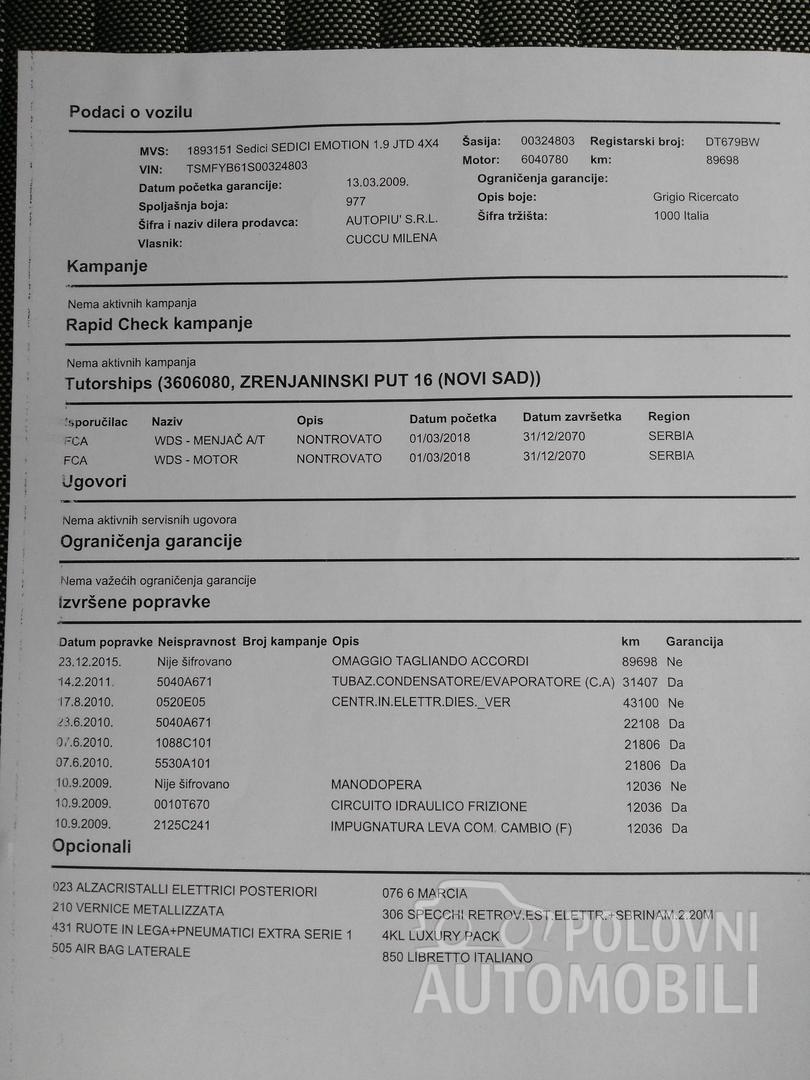 Za proveru pre kupovine Fiat/Lancia/Alfa automobila - Page 33 - Saveti ...