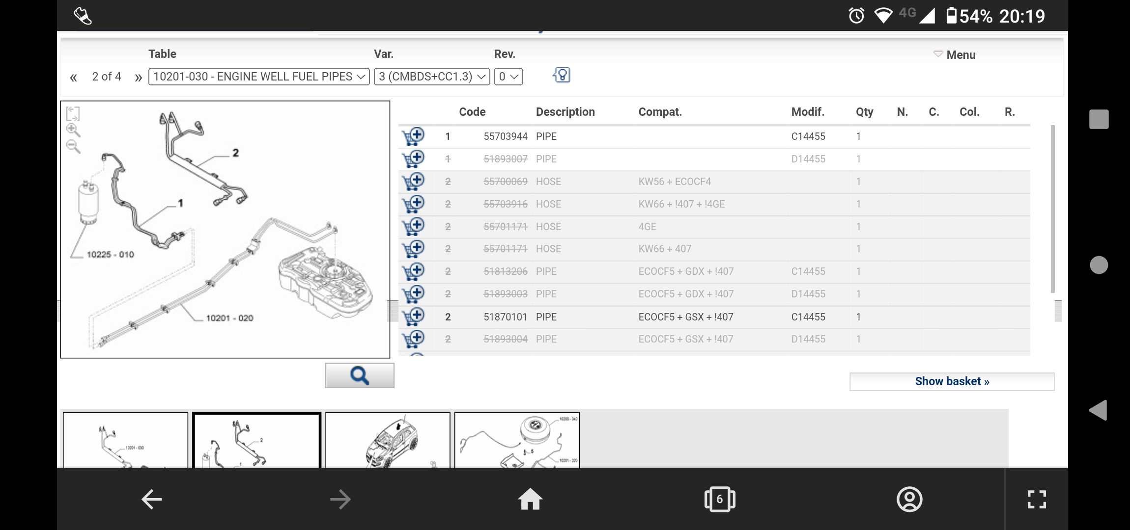 Fiat (Grande) Punto Evo 1.3 MJet - crevo za gorivo u motornom prostoru ...